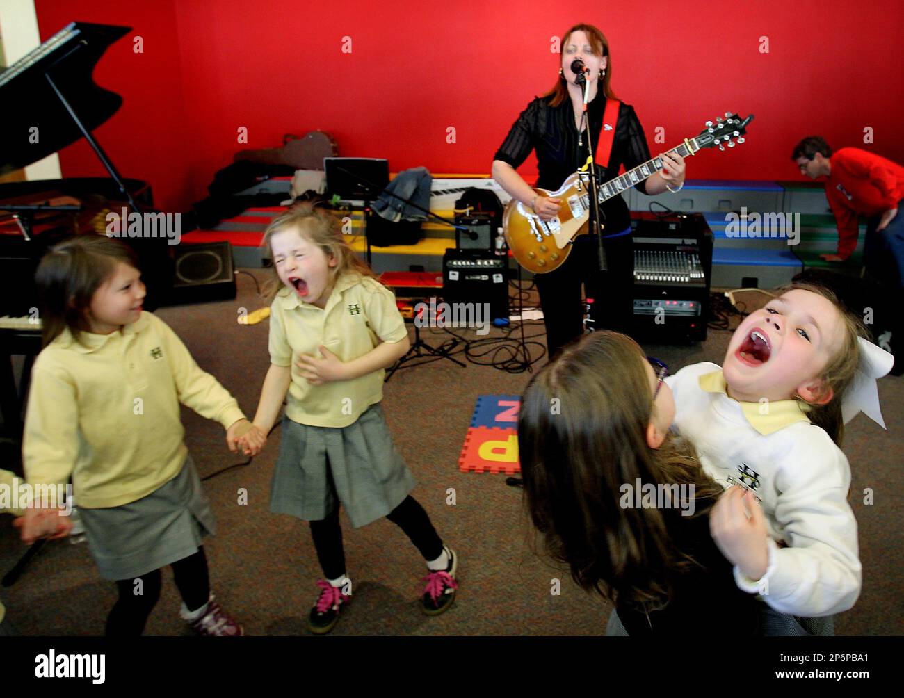 Hutchison School senior kindergartners (left to right) Ruthie Richey, 6 ...