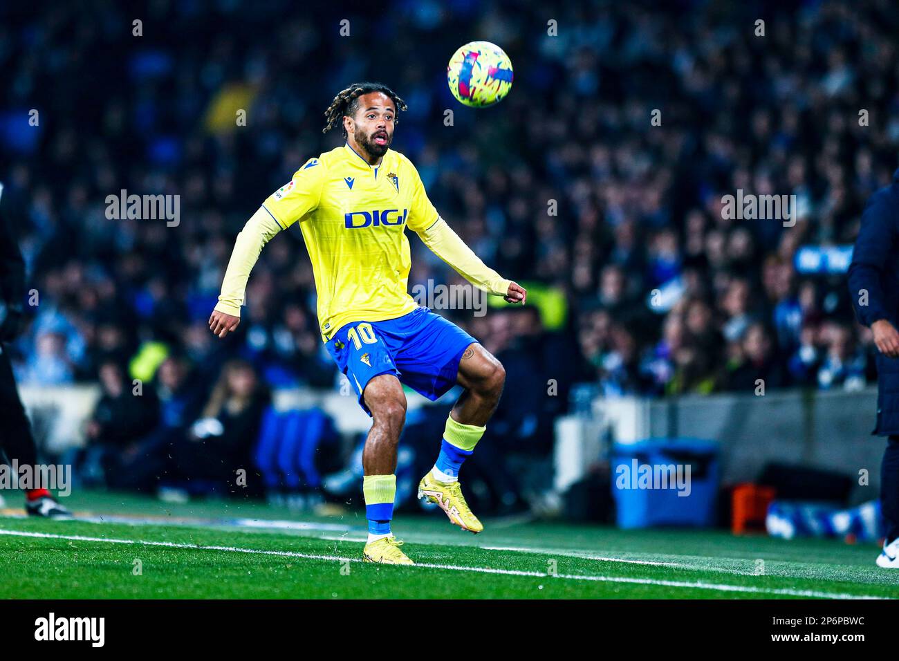 San Sebastian, Spain. Credit: D. 3rd Mar, 2023. Theo Bongonda (Cadiz ...