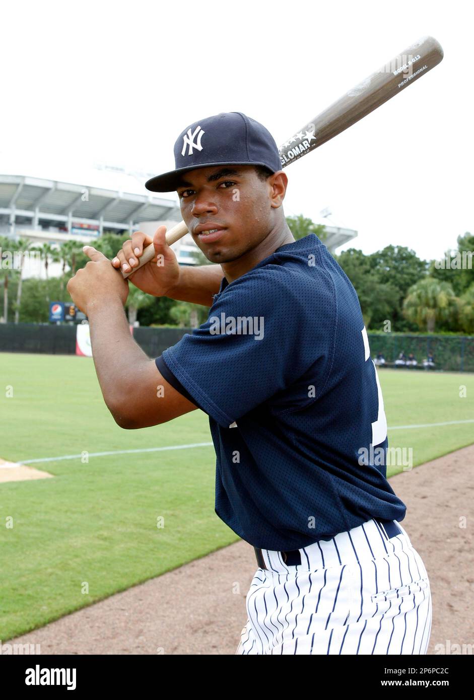 New York Yankees Angelo Gumbs poses for portrait at the Yankees spring ...