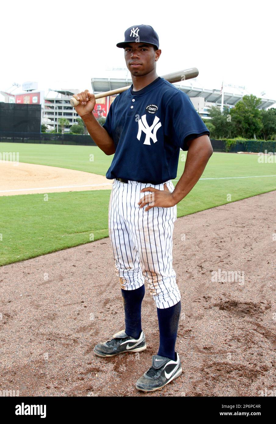 New York Yankees Angelo Gumbs poses for portrait at the Yankees spring ...