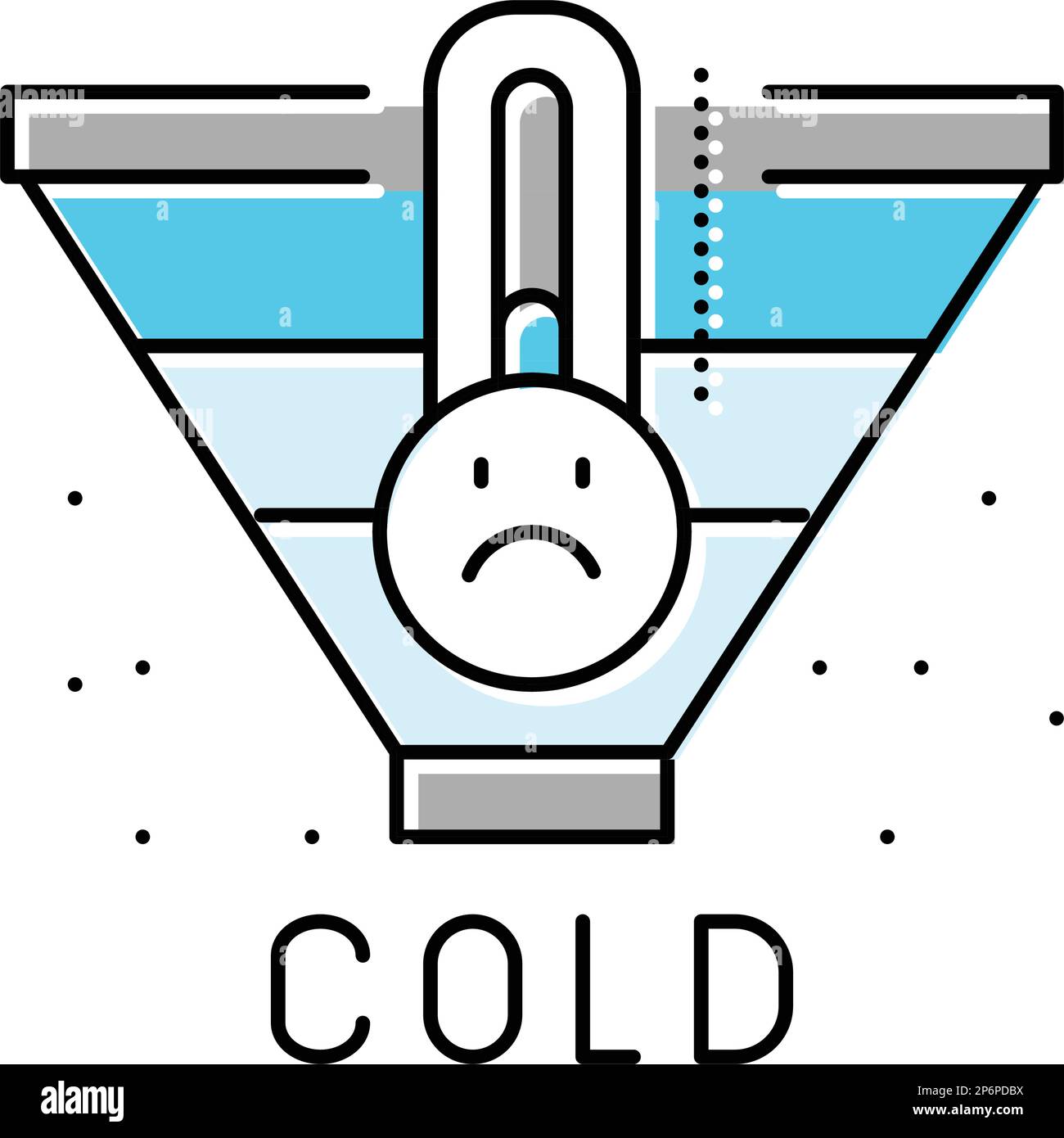 cold leads color icon vector illustration Stock Vector Image & Art - Alamy