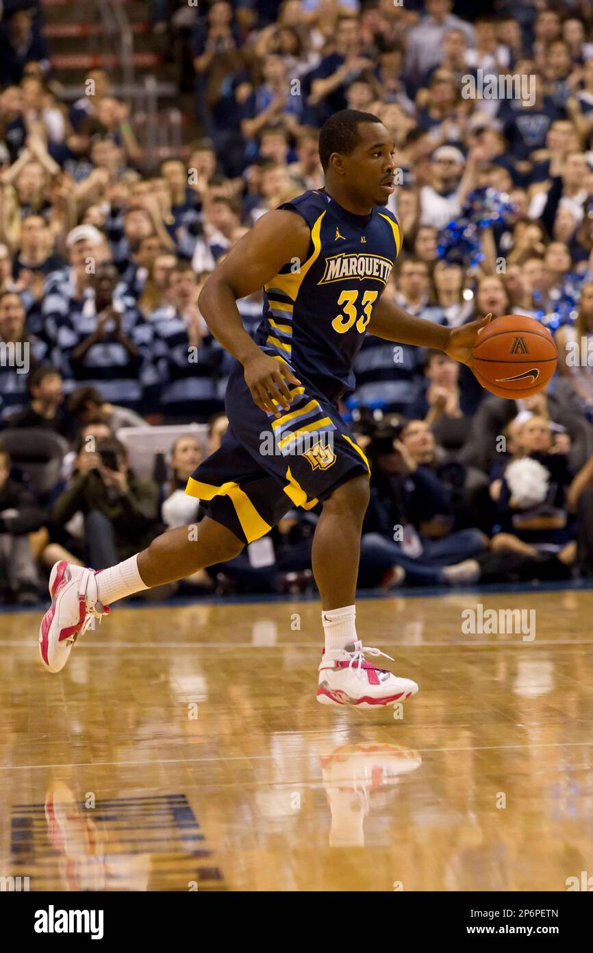 January 28, 2012: Marquette Golden Eagles guard Derrick Wilson (33) in ...