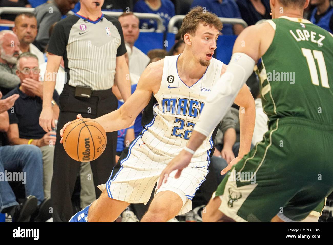 Orlando, Florida, USA,March 7, 2023, Orlando Magic forward Franz Wagner ...