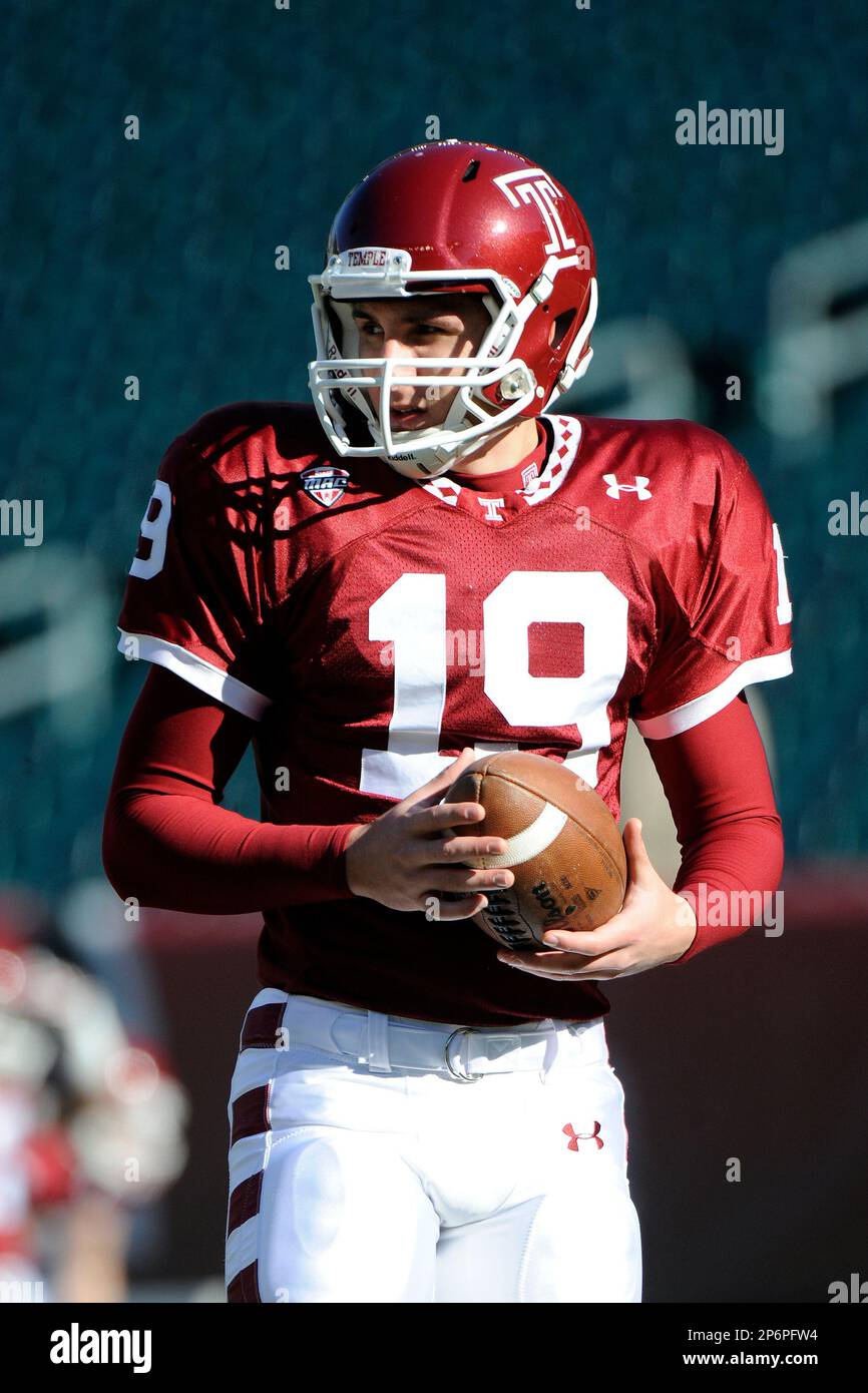 Temple University Owls quarterback Chad McCloskey (19) during game ...