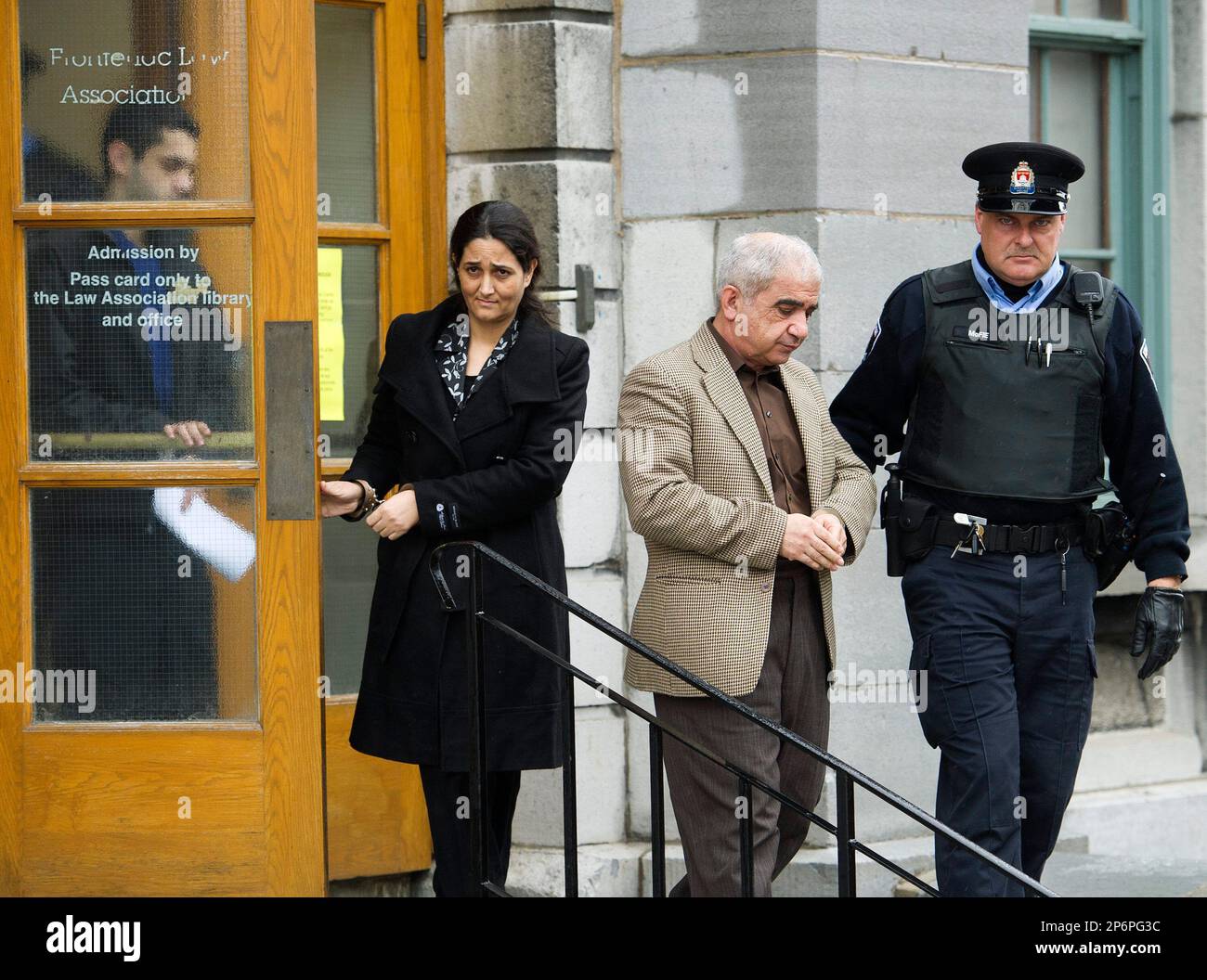 Mohammad Shafia, second right, Tooba Yahya, center, and their son Hamed ...
