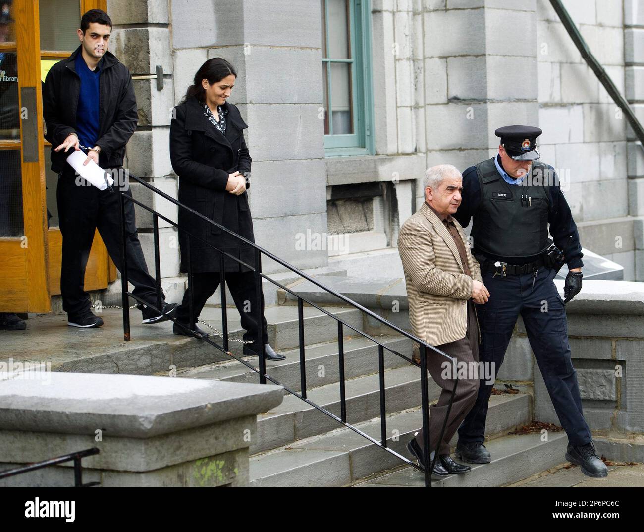 Mohammad Shafia, second right, Tooba Yahya, center, and their son Hamed ...