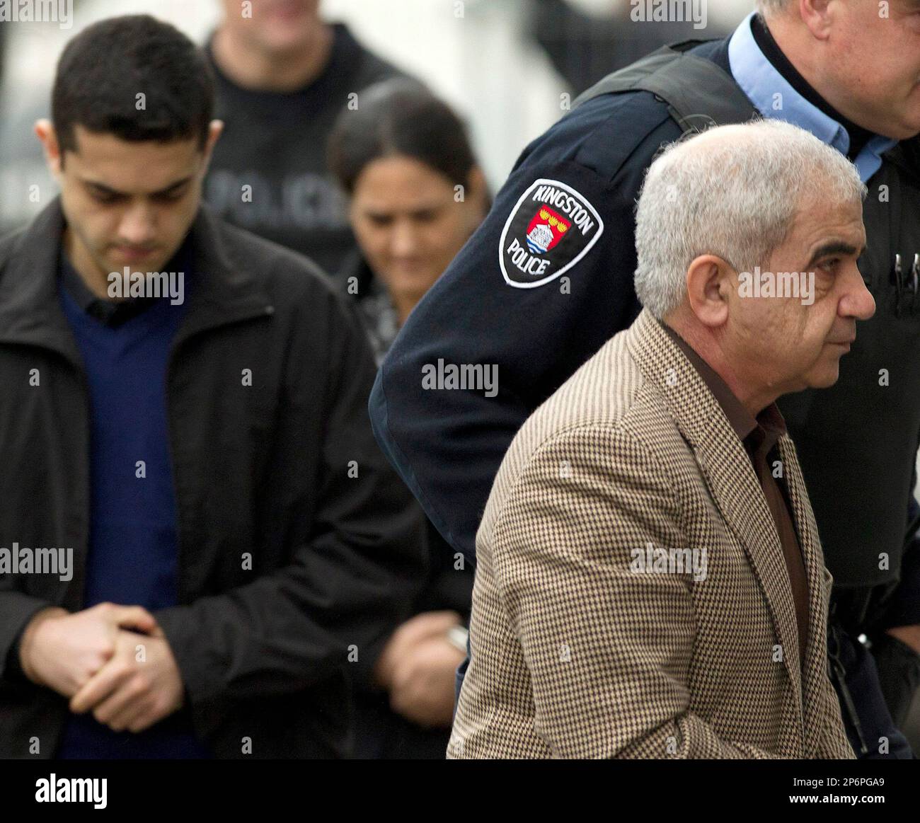 From right, Mohammad Shafia, Hamed Shafia, and Tooba Yahya are escorted ...