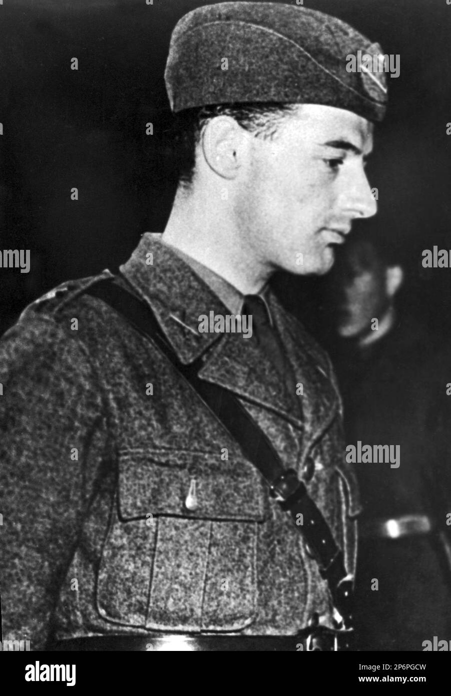 An undated black and white photo showing World War II hero, Sweden's ...