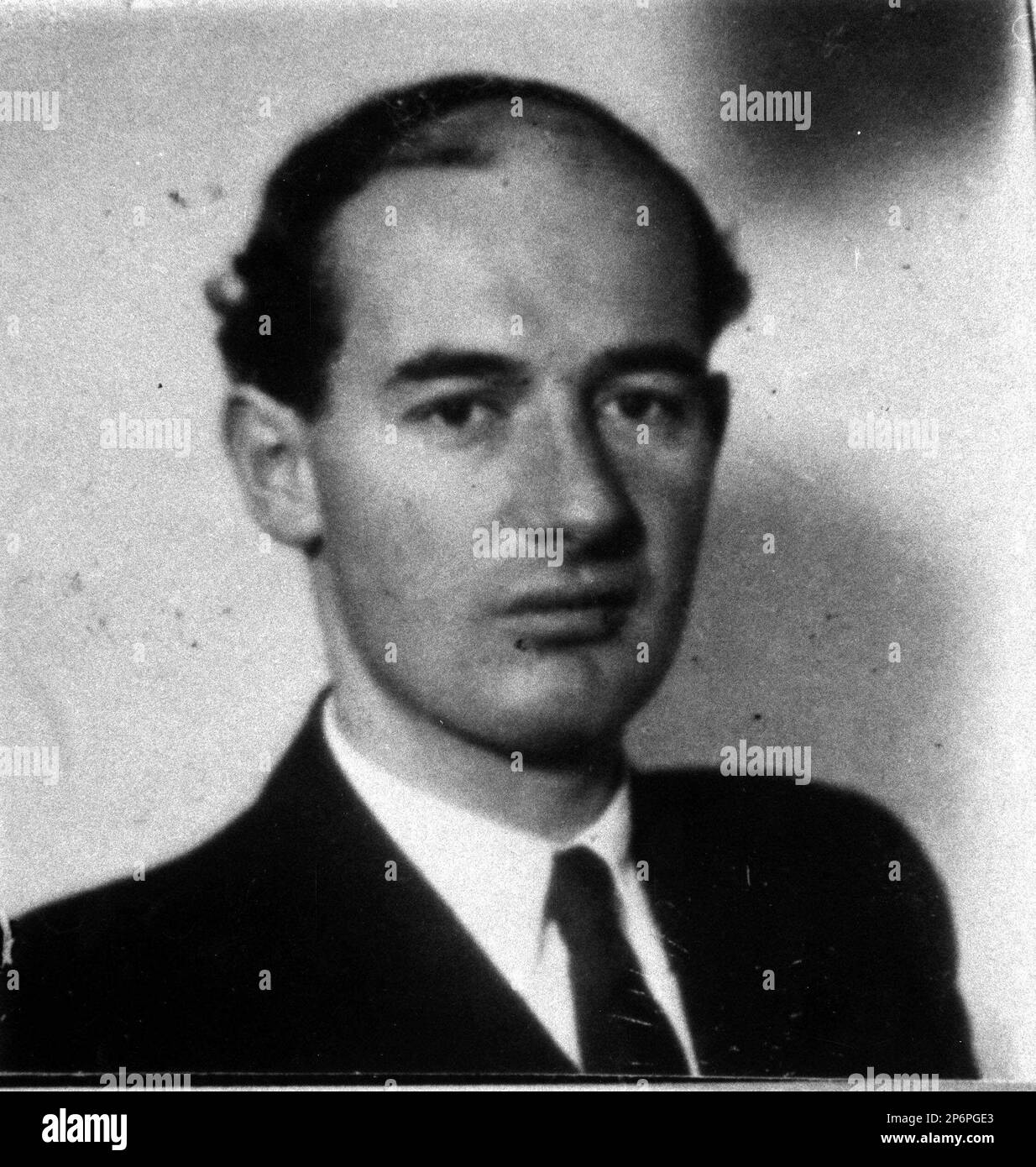 An undated black and white photo showing World War II hero, Sweden's ...