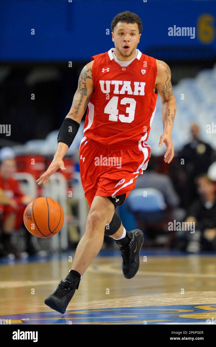 January 26, 2012: Los Angeles, CA. Utah Utes guard Cedric Martin #43 ...