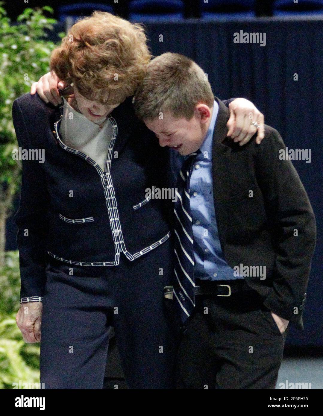 Sue Paterno, left, wife of former Penn State football coach Joe Paterno ...