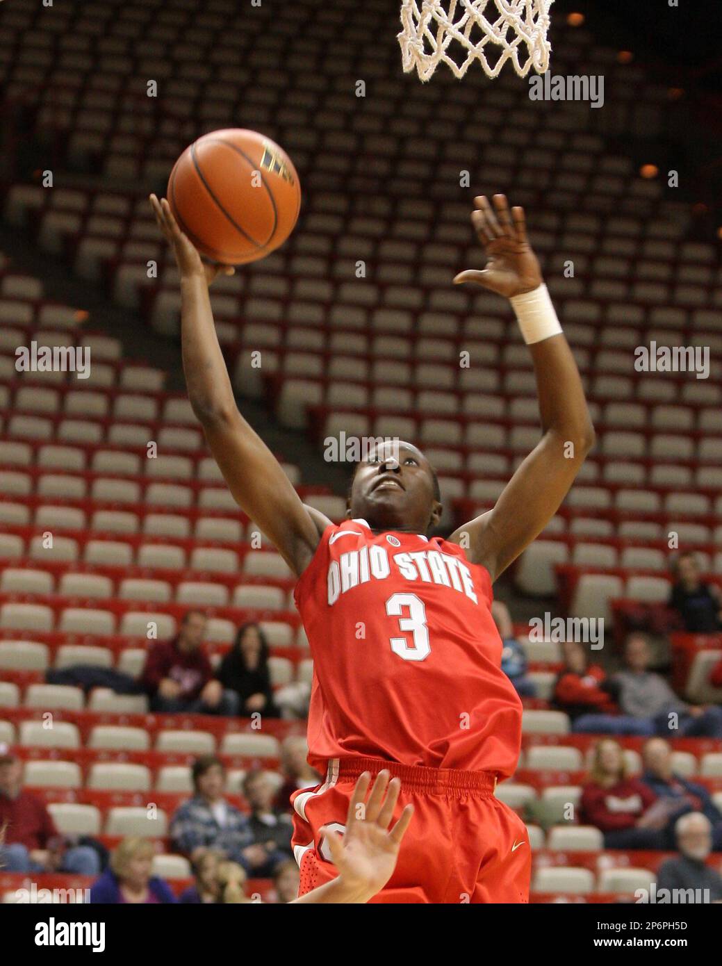 January 26, 2012: Ohio State Buckeyes guard Amber Stokes (3) shoots a ...