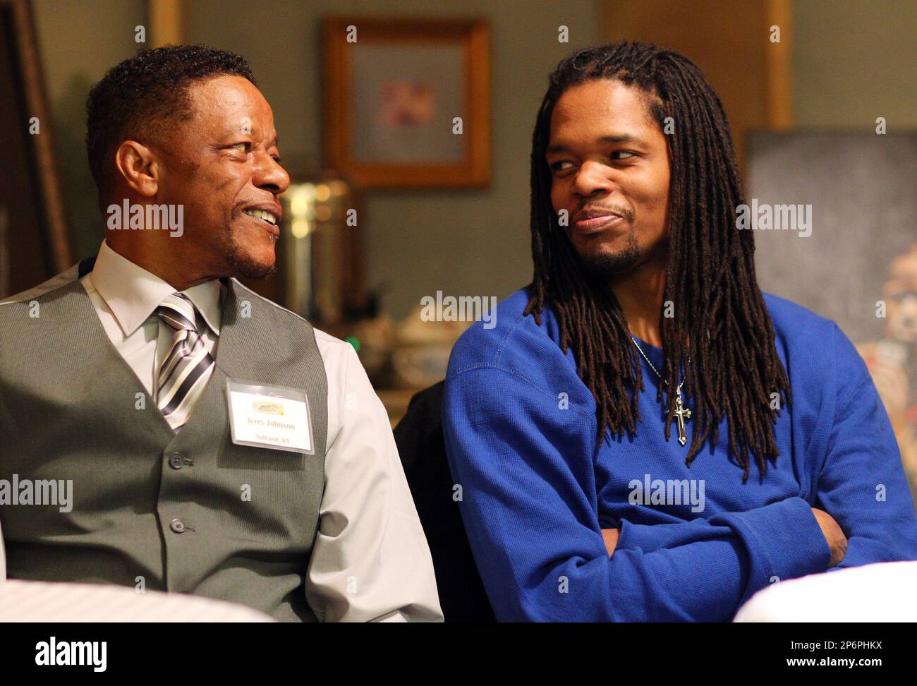 Artist Jerry Johnson and "America's Got Talent" winner Landau Eugene ...