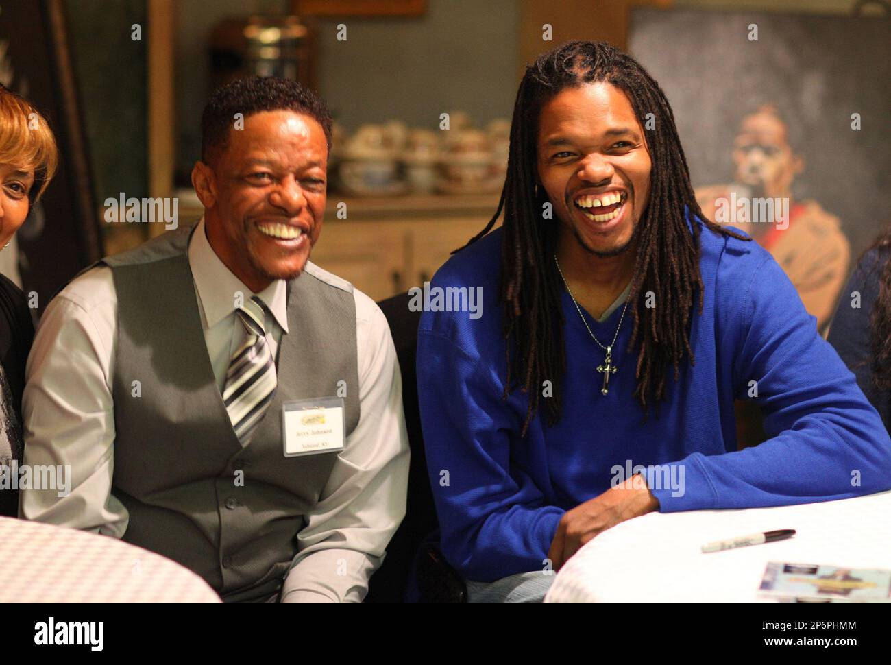 Artist Jerry Johnson and "America's Got Talent" winner Landau Eugene ...