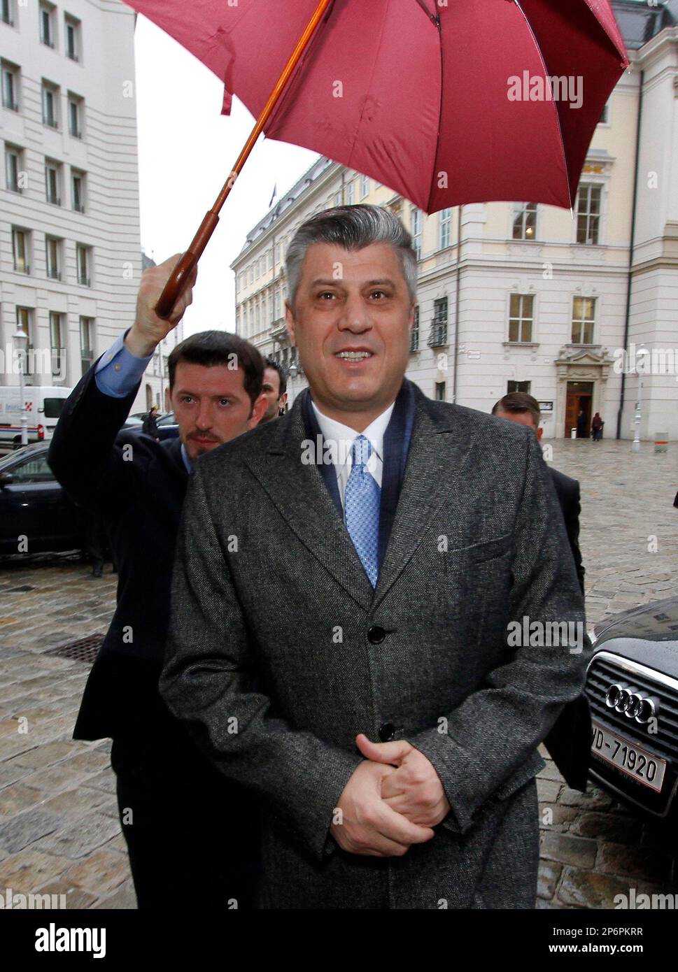 Kosovo's Prime Minister Hashim Thaci arrives for talks with the ...