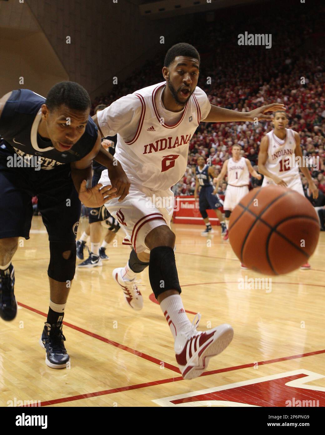 January 22, 2012: - Indiana Hoosiers forward Christian Watford (2) and ...
