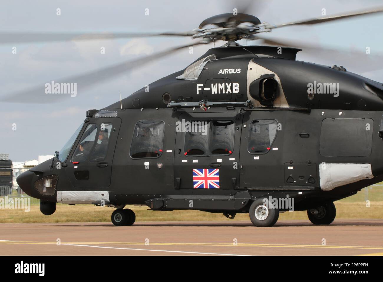 F-WMXB, an Airbus Helicopters H175M medium helicopter, on arrival for the Royal International ...