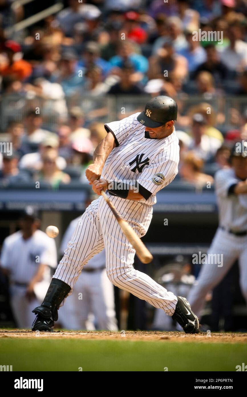New York Yankees Jorge Posada in a game against the Tampa Bay Rays on ...