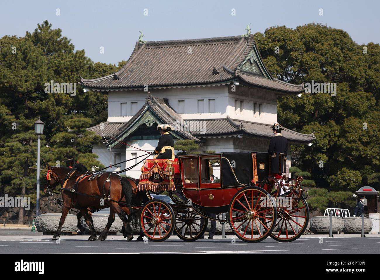 A carriage carrying Fiji's newly-appointed Ambassador to Japan Filimone ...