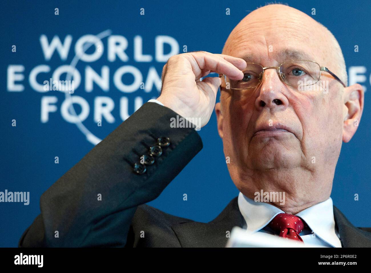 German Klaus Schwab, founder and president of the World Economic Forum ...