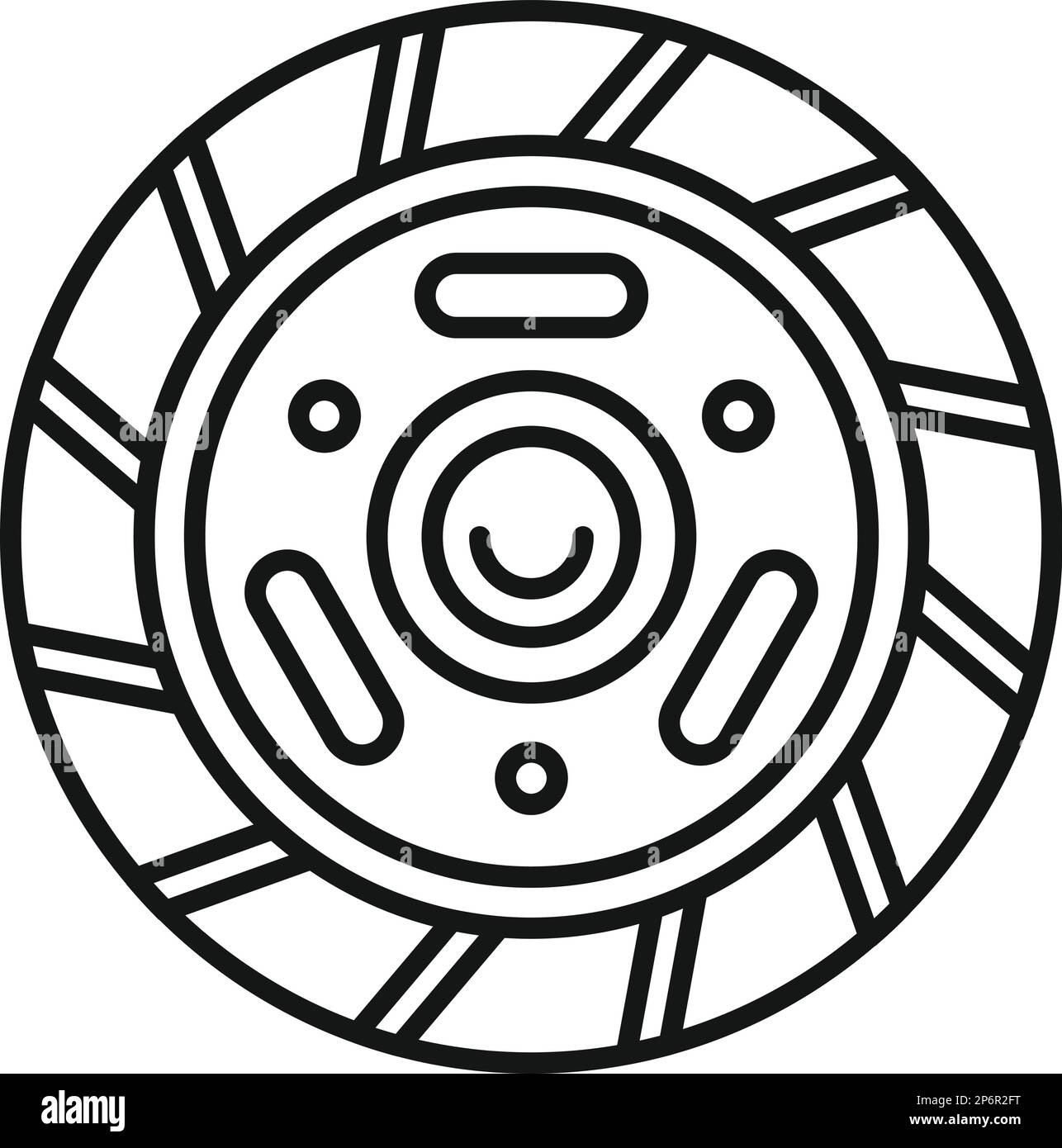 Car clutch icon outline Cut Out Stock Images & Pictures - Alamy