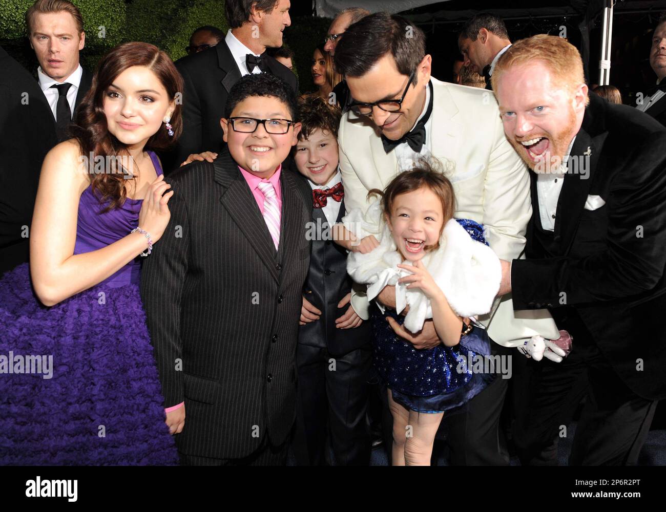 BEVERLY HILLS, CA - JANUARY 15: (L-R) Ariel Winter, Rico Rodriguez ...