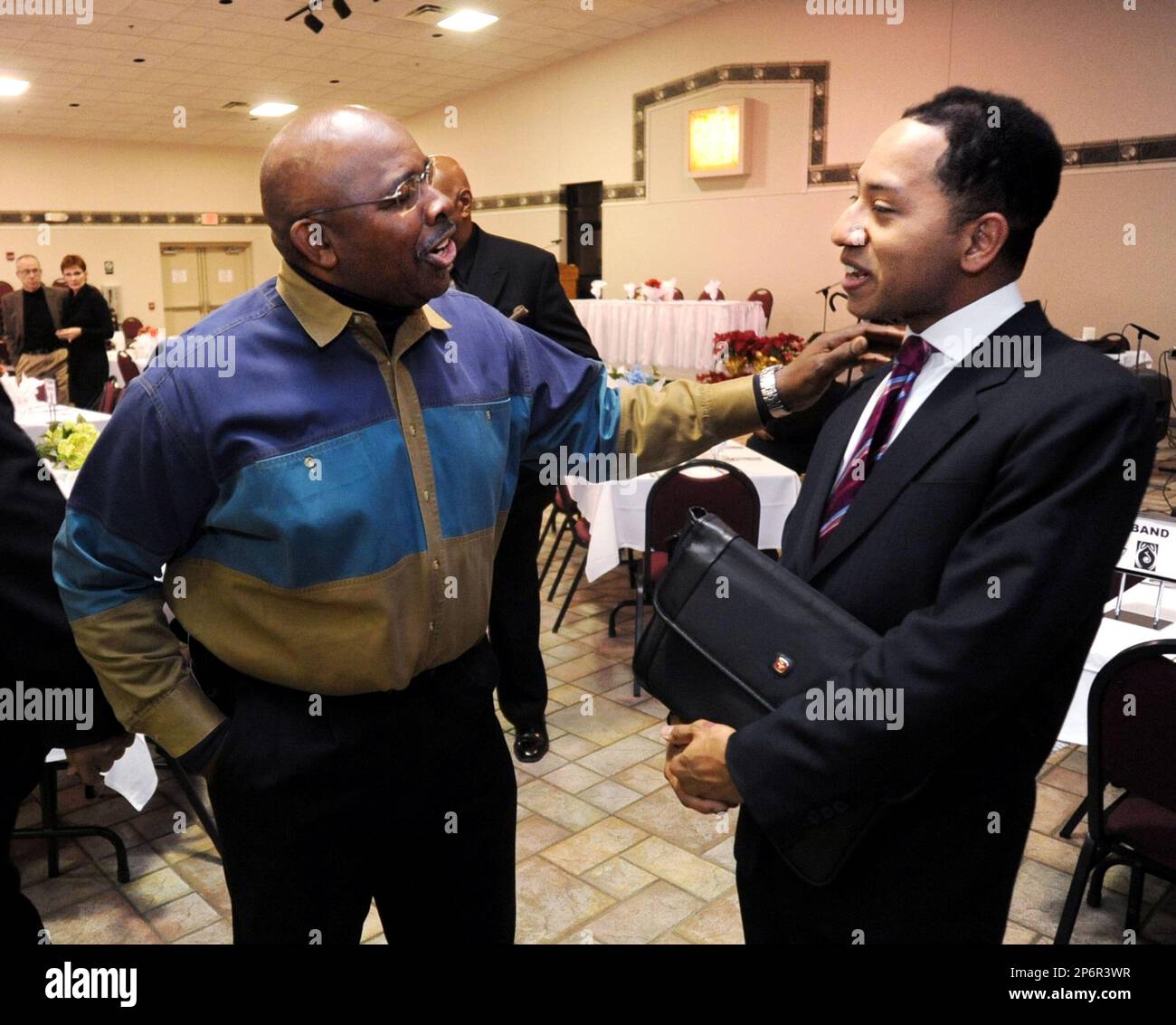 In this photo taken Saturday, Jan. 14, 2012, Retired Owensboro High ...