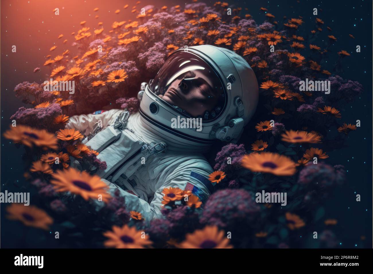 Astronaut sleeping in space hi-res stock photography and images - Alamy