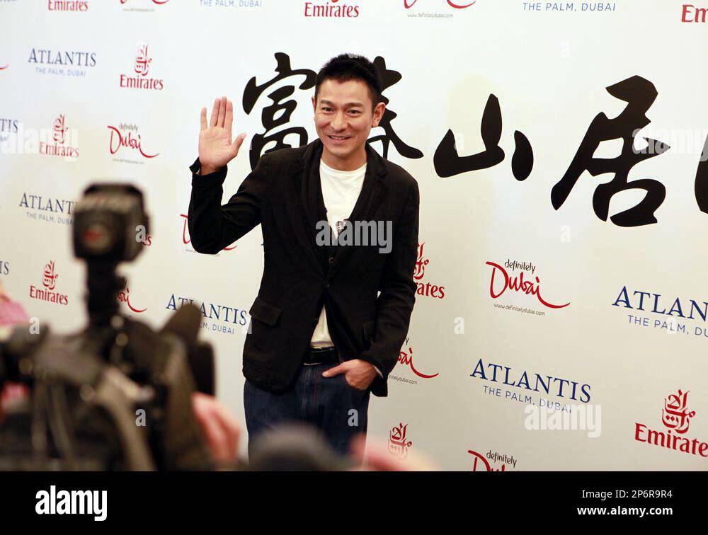 Andy Lau attends the press conference to propaganda his new movie "Fu ...