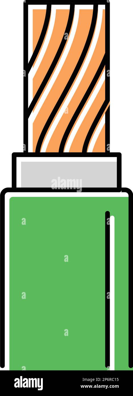 heat resistant flame retardant color icon vector illustration Stock ...