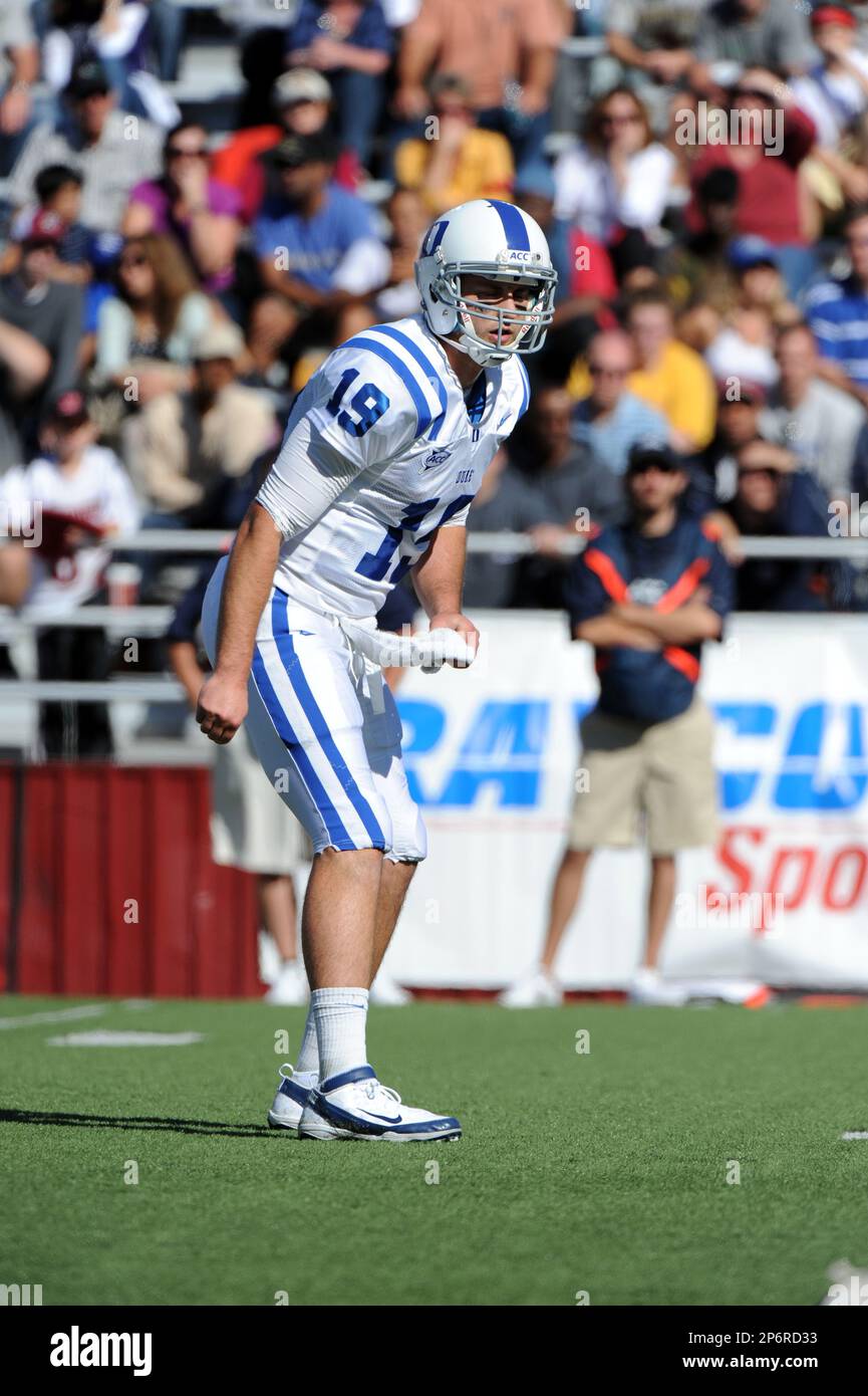 Duke University Blue Devils quarterback Sean Renfree (19) during game ...