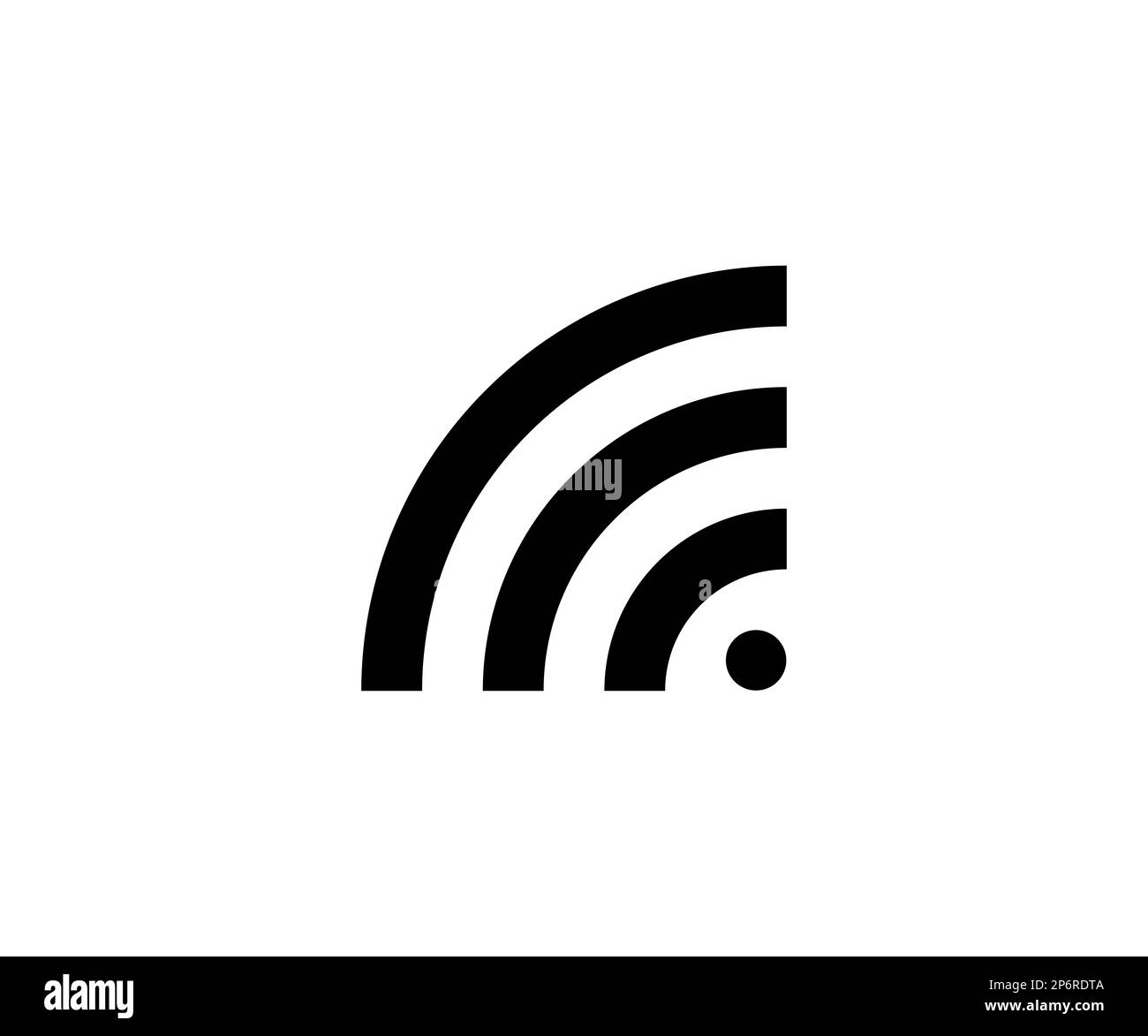 Simple wifi icon design template Stock Photo - Alamy