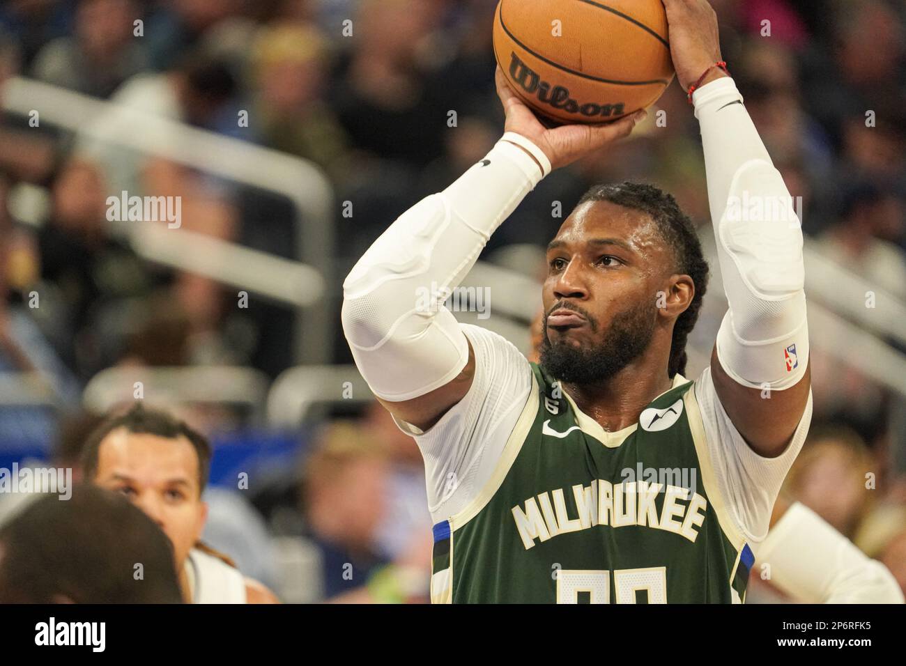 Orlando, Florida, USA,March 7, 2023, Milwaukee Bucks forward Jae ...