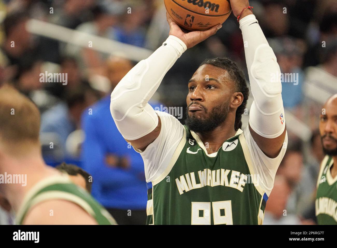 Orlando, Florida, USA,March 7, 2023, Milwaukee Bucks forward Jae ...