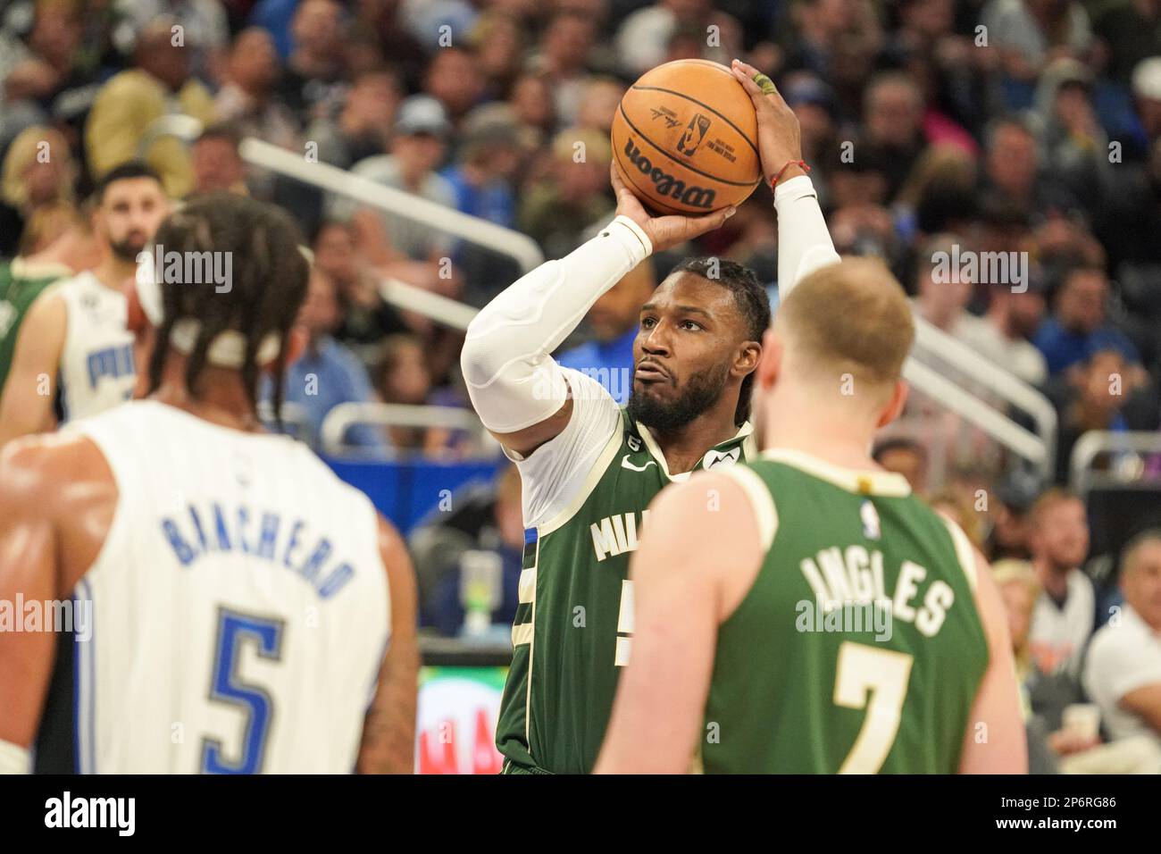 Orlando, Florida, USA,March 7, 2023, Milwaukee Bucks forward Jae ...