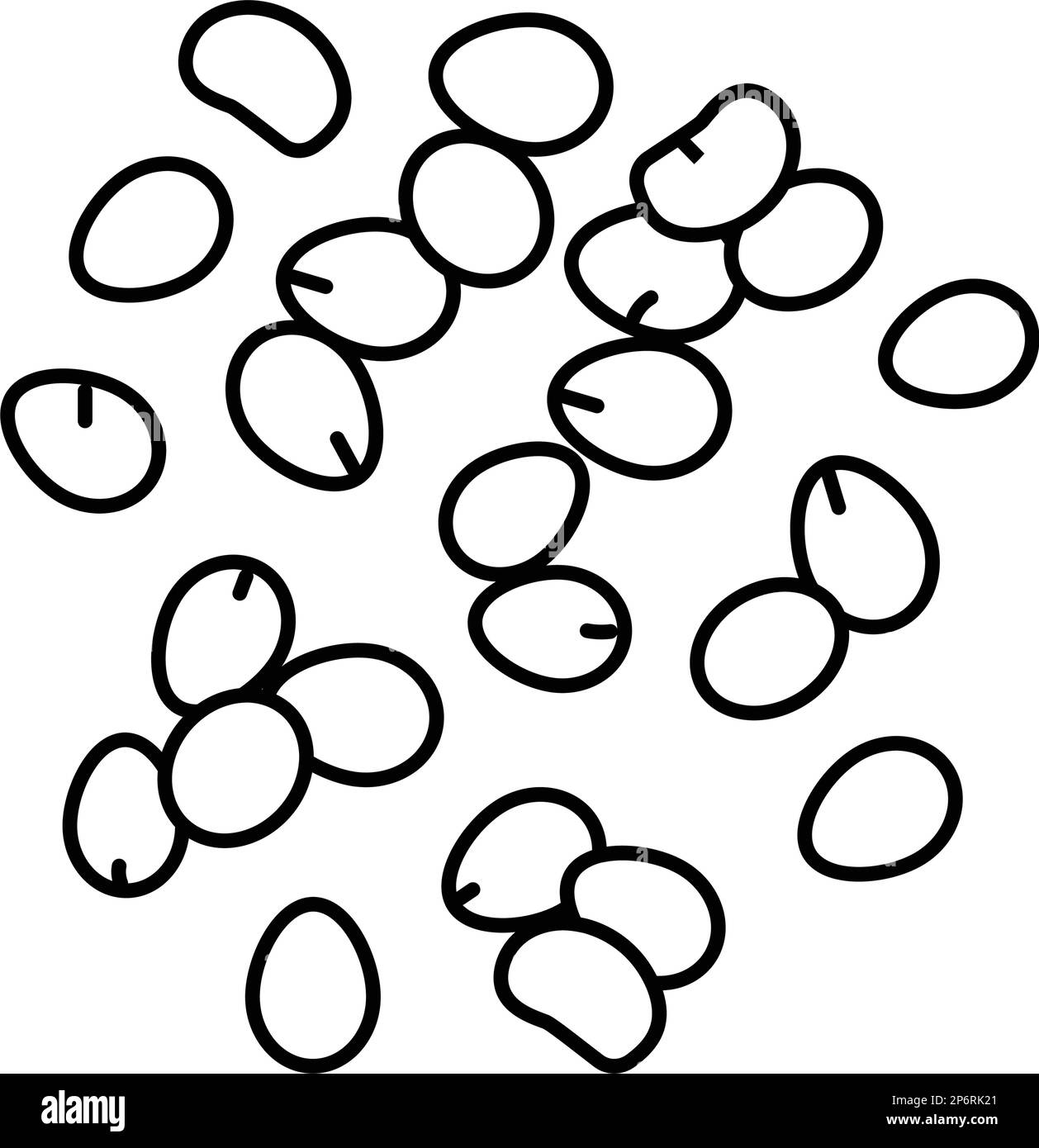 sorghum grain food line icon vector illustration Stock Vector Image ...