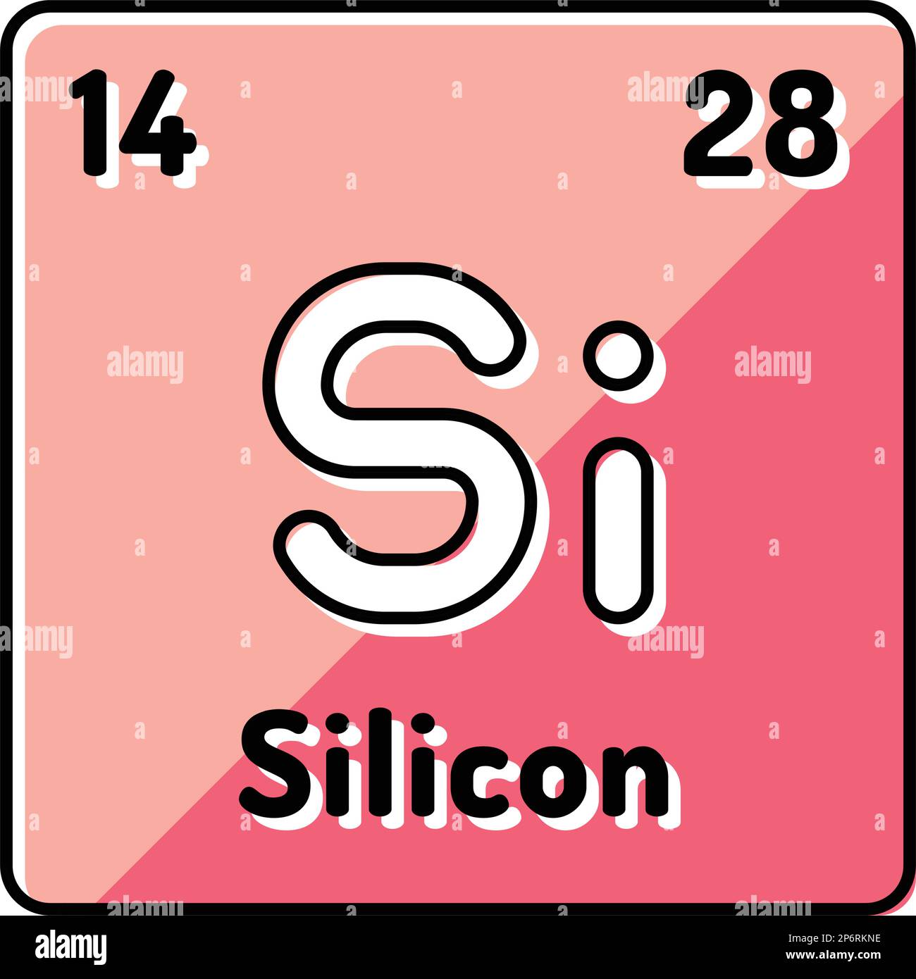 silicon chemical element color icon vector illustration Stock Vector ... silicon chemical element color icon vector illustration Stock Vector ...