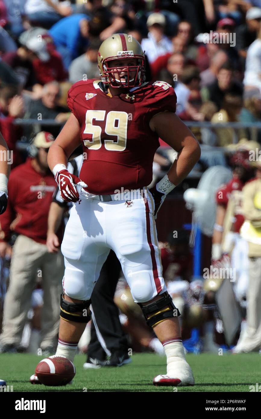 Boston College Eagles center Andy Gallik (59) during game against Duke ...