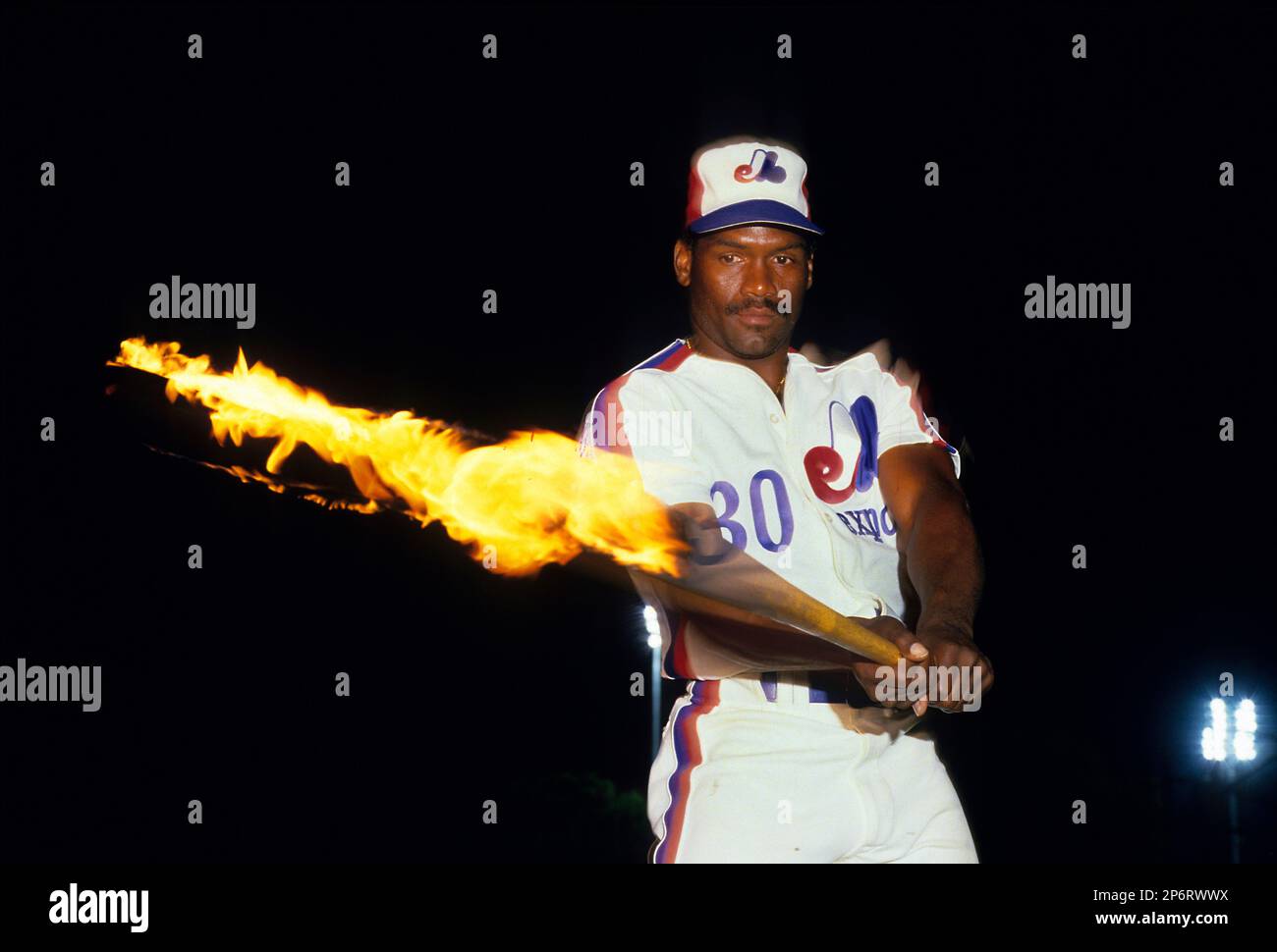 Montreal Expos Tim Raines poses for a portrait at West Palm Beach ...