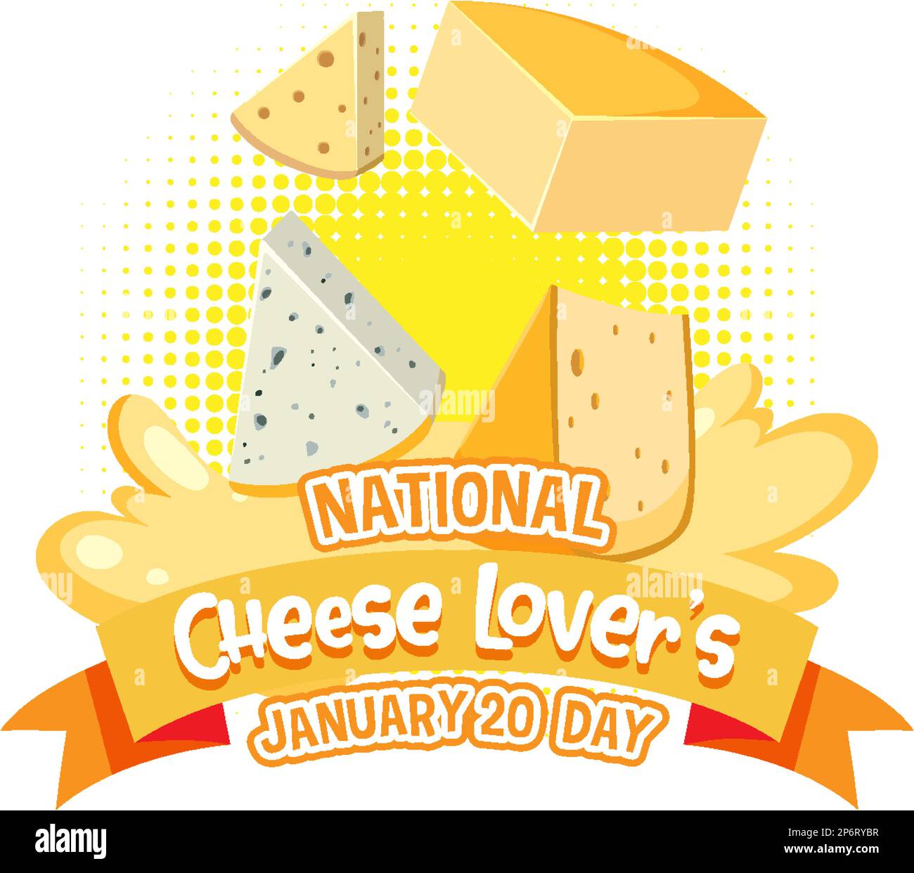 National Cheese Lovers Day Banner Design illustration Stock Vector ...