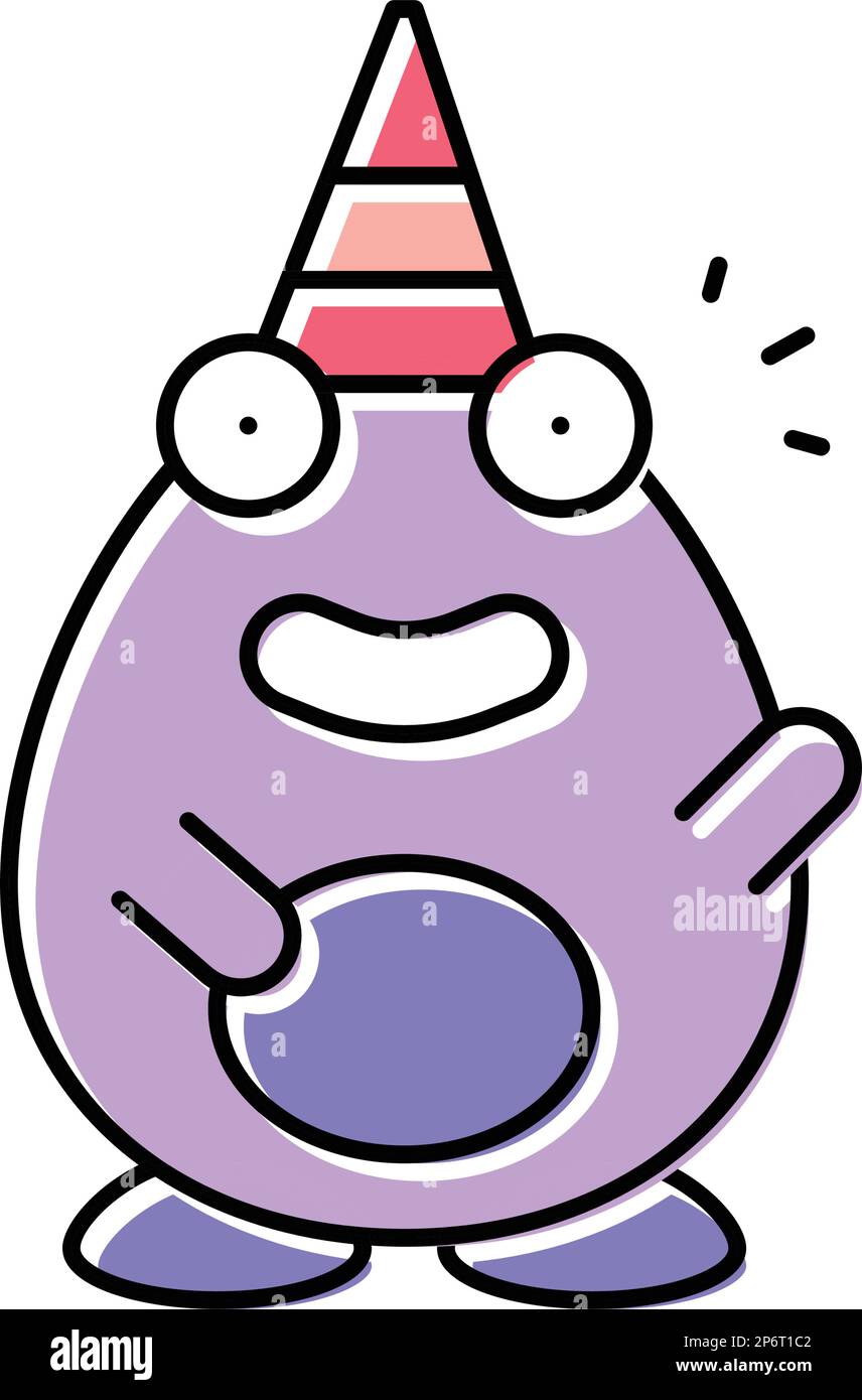 party monster alien color icon vector illustration Stock Vector Image ...