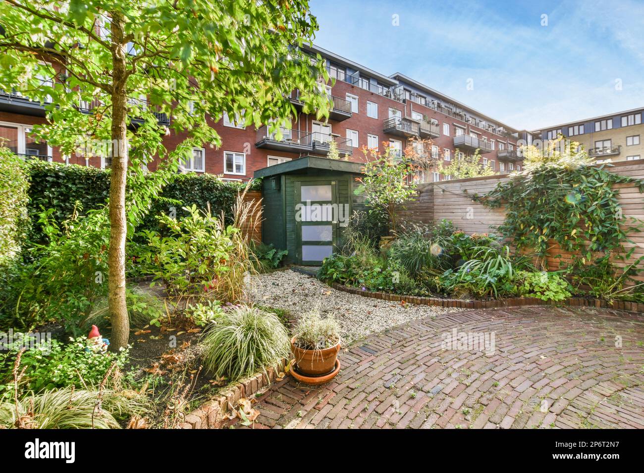 Amsterdam, Netherlands - 10 April, 2021: an outside area with plants ...