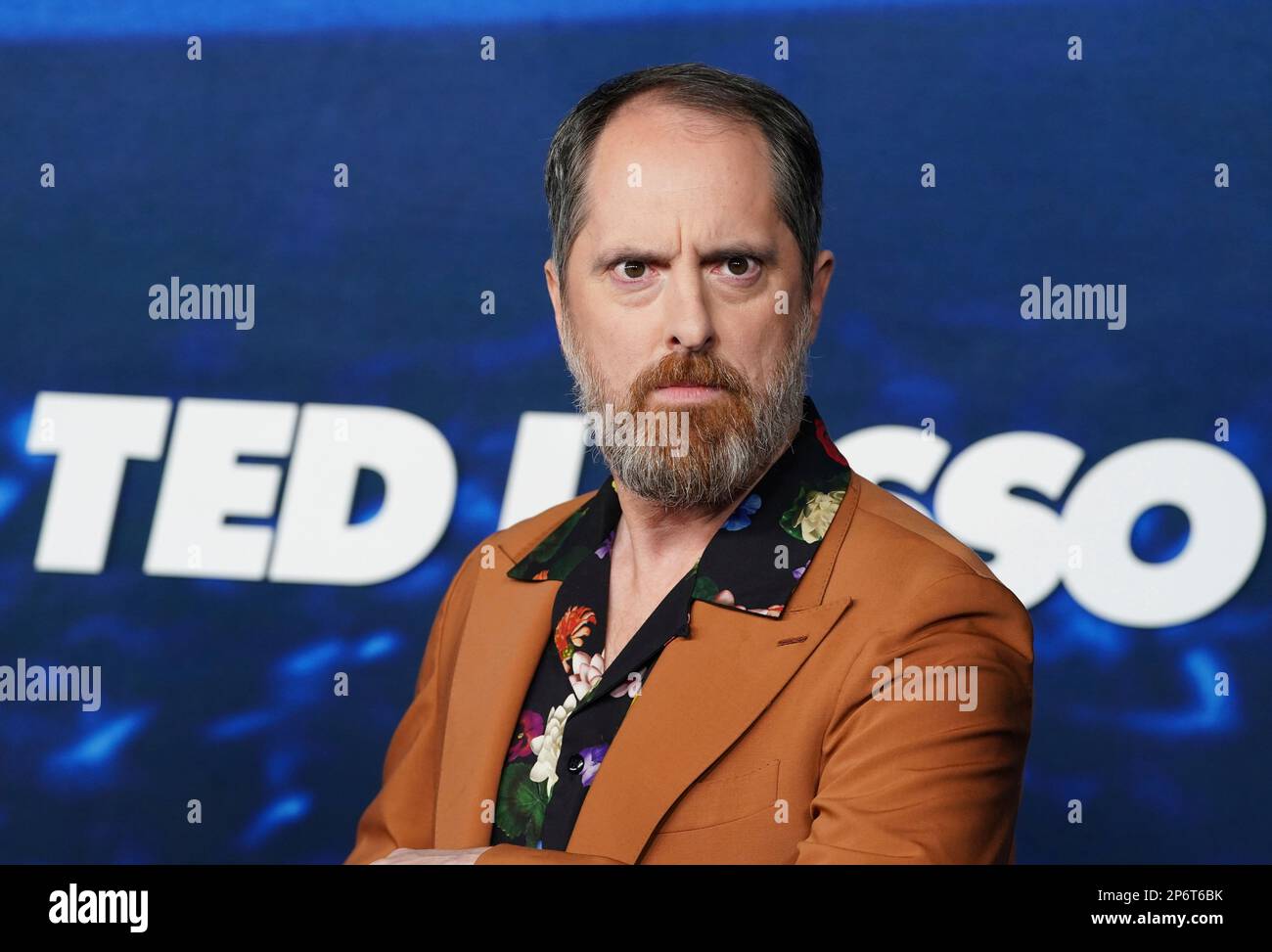 Brendan Hunt arrives at the season three premiere of "Ted Lasso" on ...