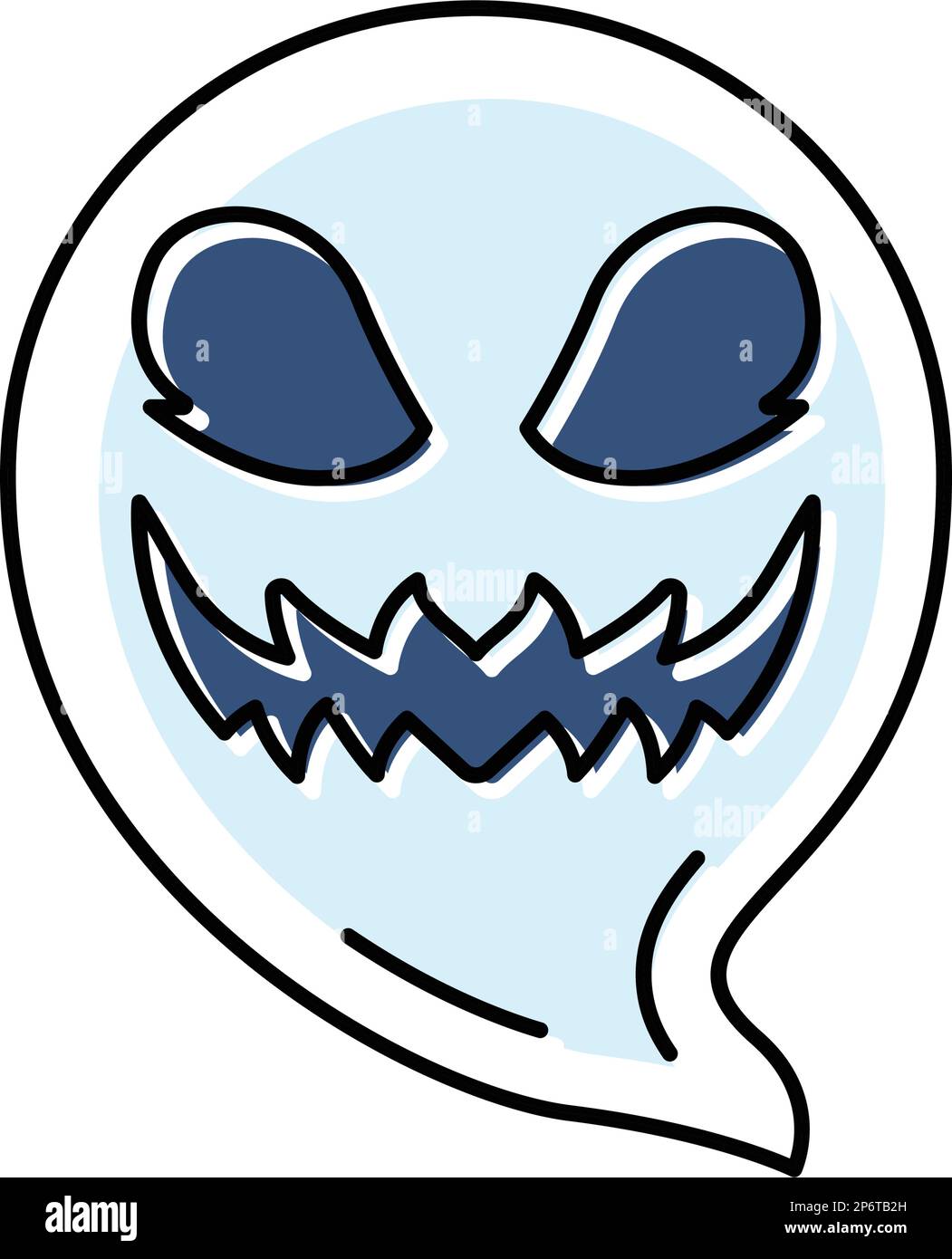 face ghost color icon vector illustration Stock Vector Image & Art - Alamy