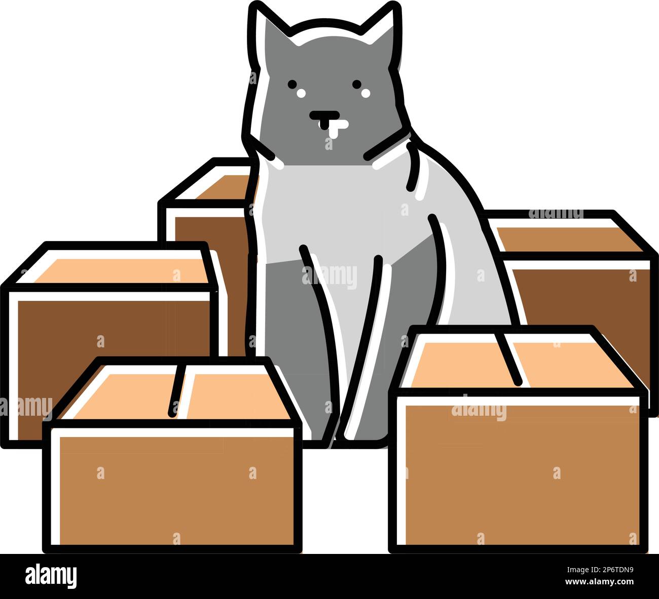 around preposition english color icon vector illustration Stock Vector ...