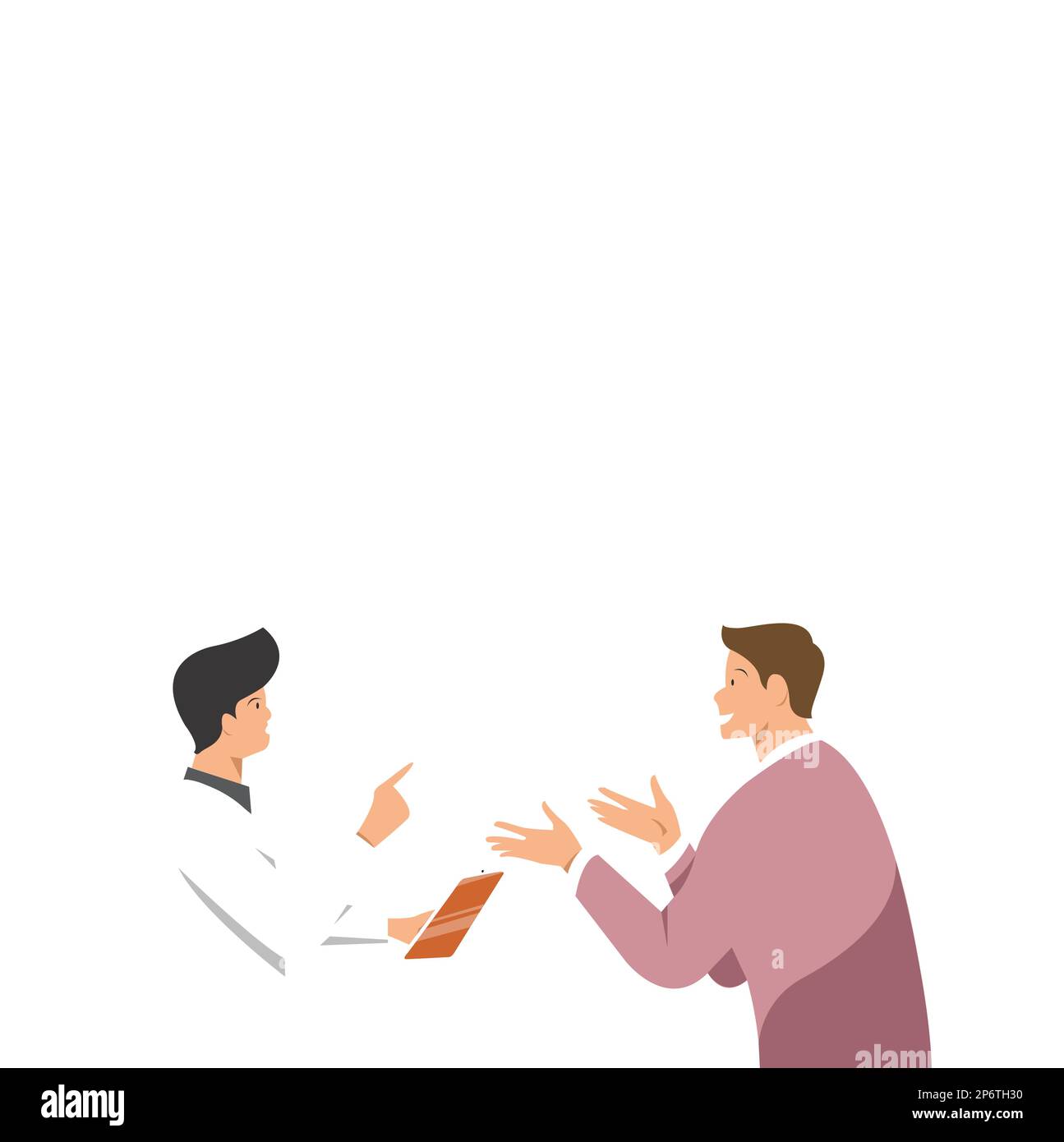 People talking about important things. Colleagues discussing agenda and ...