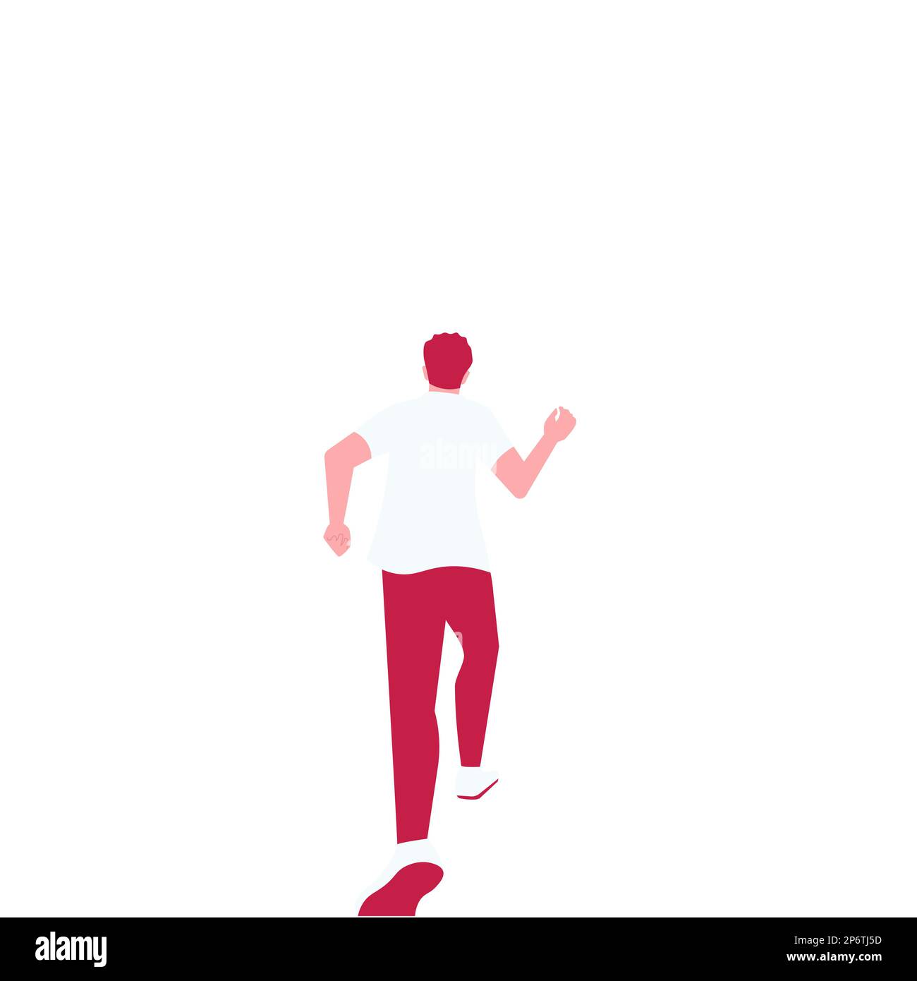 Gentleman In Suit Running Towards Finish Line Celebrating Success. Man ...