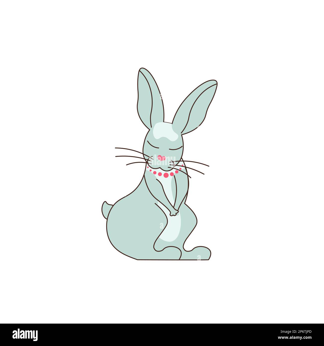 Vector illustration with different animals. Main object in white ...