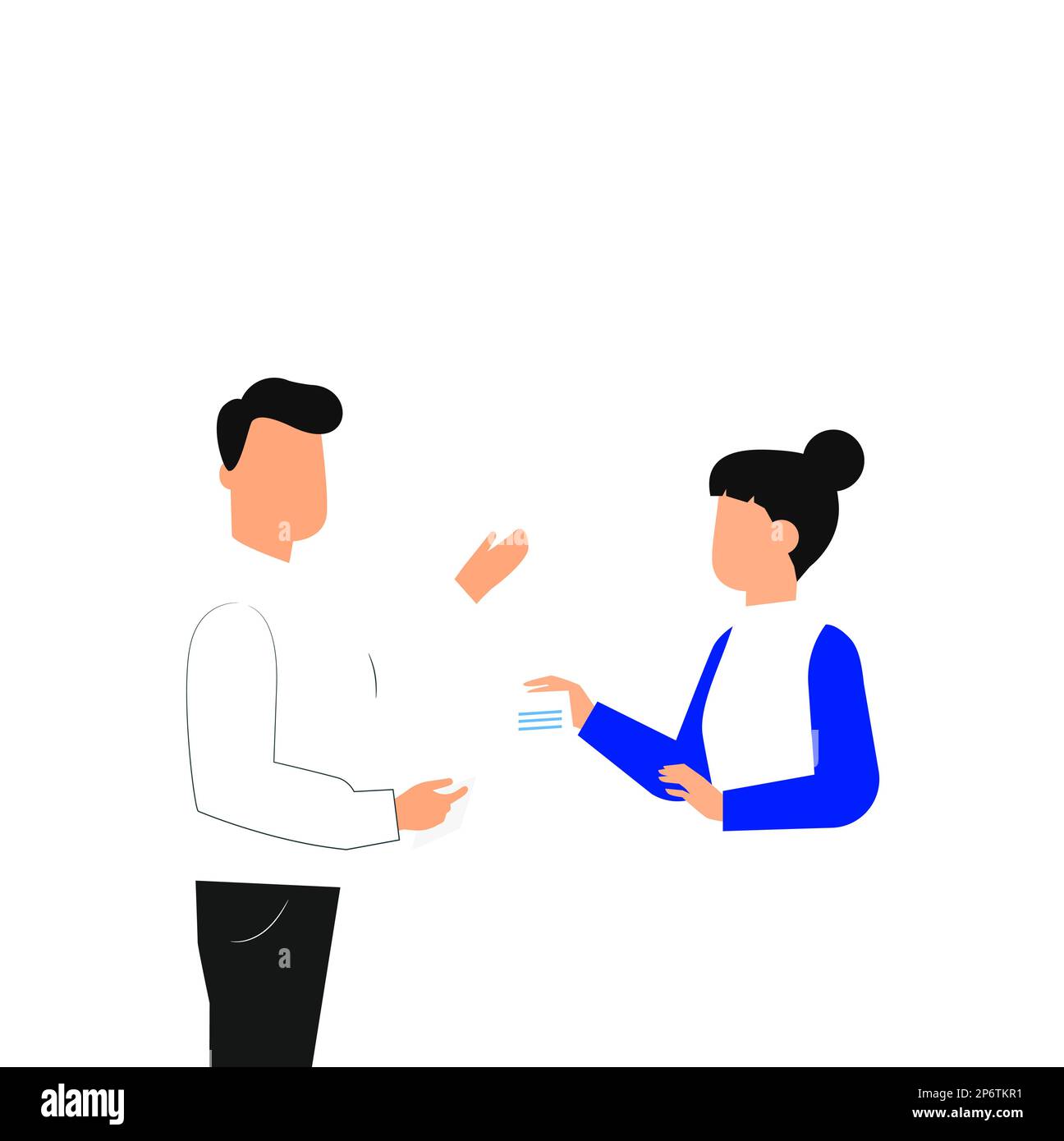 People talking about important things. Colleagues discussing agenda and ...