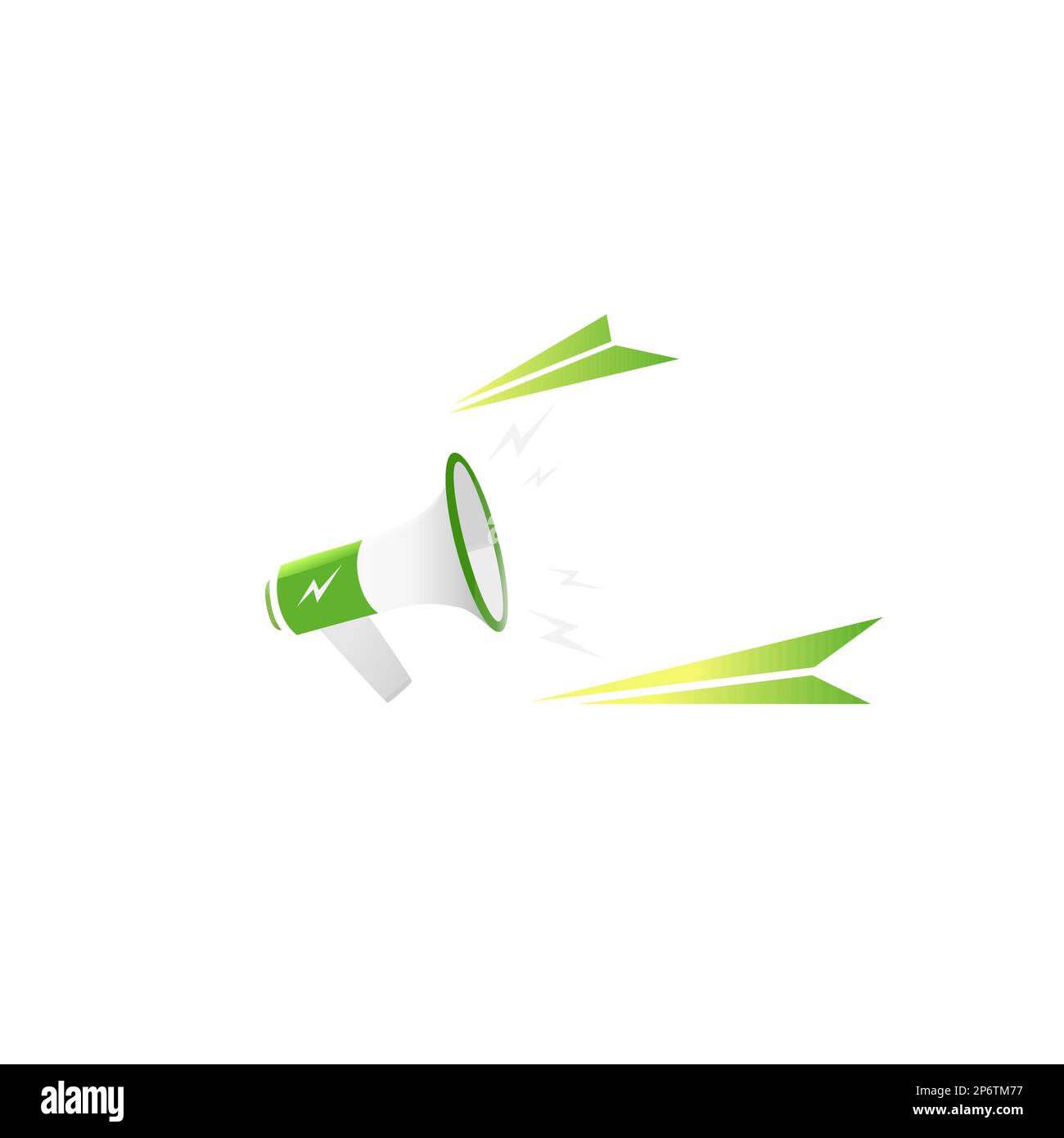 Illustration Of A Loud Megaphone Making New Wonderful Announcement To ...